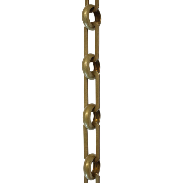 Rectangular Shape Brass Lamp Chain and Round Connectors | RCH Hardware