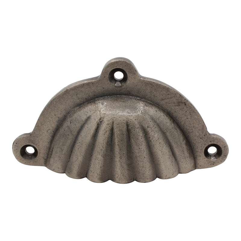 [Pull IR8357] Solid Iron Vintage Sea Shell Cup Pull | RCH Hardware