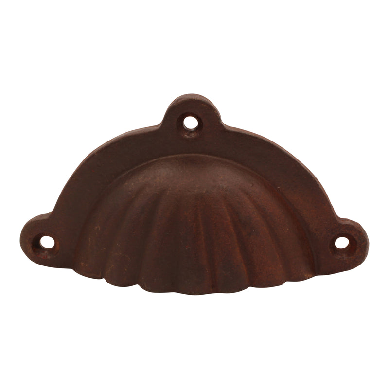 [Pull IR8357] Solid Iron Vintage Sea Shell Cup Pull | RCH Hardware